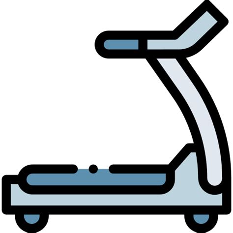 Treadmill Detailed Rounded Lineal Color Icon Treadmill Detailed Rounded Lineal Color Icon