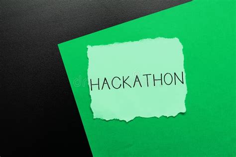Conceptual Display Hackathon Word For Event Where Large Number Of