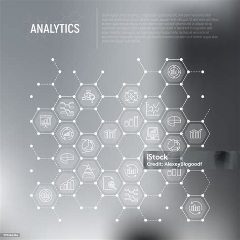 얇은 선 아이콘으로 넓어짐에 분석 개념 피라미드 다이어그램 차트 통계 분석 현대 벡터 일러스트 레이 션 배너 웹 페이지 인쇄 미디어 벌 집에 대한 스톡 벡터 아트 및 기타
