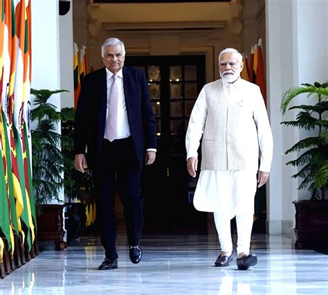 Prime Minister Narendra Modi With President Of Sri Lanka Ranil