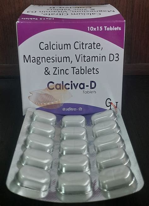 Calcium Citrate Vitamin D3 Zinc And Magnesium Tablets At Jai Patrick Blog