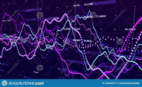 Stock Market Graph Big Data Visualization Investment Graph Concept