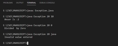 In Java Proramming Handling Exceptional Circumstances TheStreetWay