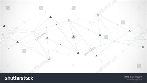 Connecting People Communication Concept Social Network Stock Vector