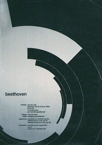 Beethoven Poster By Josef Muller Brockmann By Jennifer Whitehead