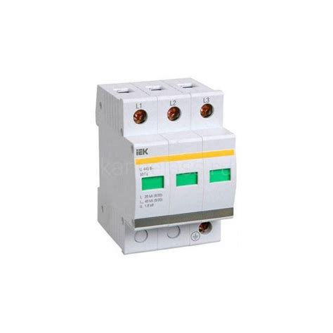 Огр-ль имп. перенапр. ОПС1-C 3P In=20kA Un=400B Im=40kA ИЭК купить в ...