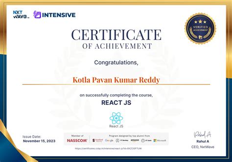 pavan kumar reddy kotla on linkedin happy to announce that i got react