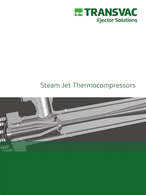 Transvac Steam Jet Thermocompressors 1 Download Free Pdf Jet Engine