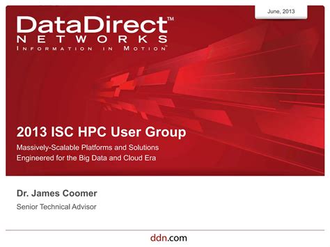 ddn massively scalable platforms and solutions engineered for the big