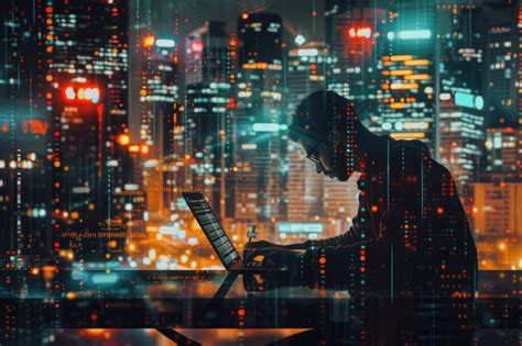 Premium Photo Man Programmer Developing Software For Smart City Using Iot Technology