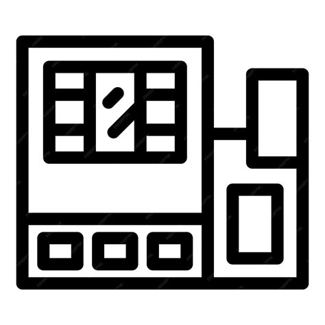 Premium Vector Cnc Machine Processing Metal Detail With Buttons And Screen Displaying Program