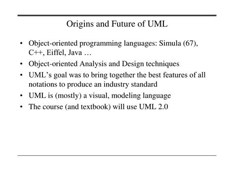 Ppt Basic Concepts The Unified Modeling Language Uml Powerpoint