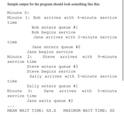 Solved Write A C Program To Simulate The Check Out Lines