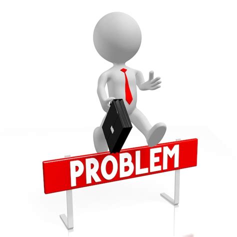 Premium Photo Cartoon Character Jumps Over Obstacle Problem Concept