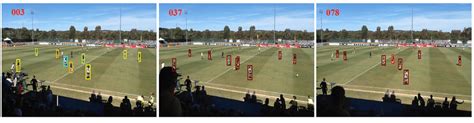 Some Tracking Results From The Women Soccer Sequence The Darker The