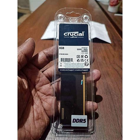 Jual Memory Ram Pc Crucial Udimm 8gb Ddr5 4800mhz Longdimm Shopee Indonesia