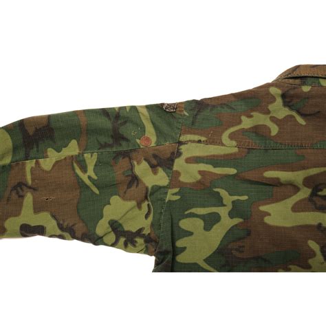 Vintage Us Army Tropical Combat Jacket 5th Pattern Erdl 1969 Vietnam W Rare Gear Usa