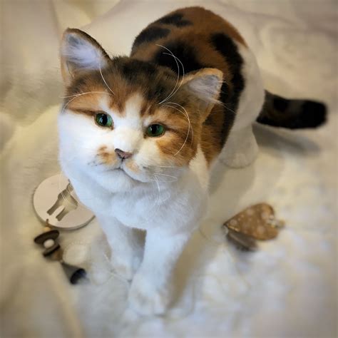 Кошка реалистичная игрушка из меха – заказать на Ярмарке Мастеров ...