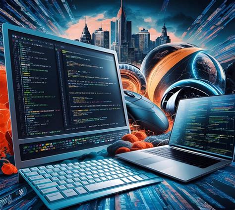 Programming Background Premium Ai Generated Image