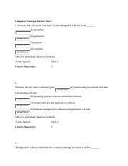 Computer Concepts Chapter Review Test Computer Concepts Review Test In Most Cases The