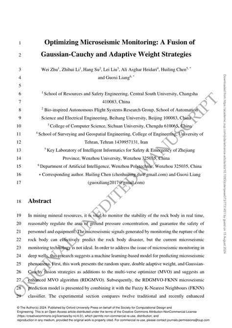 pdf optimizing microseismic monitoring a fusion of gaussian cauchy