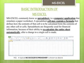 Using Financial Functions In Ms Excel PPSX