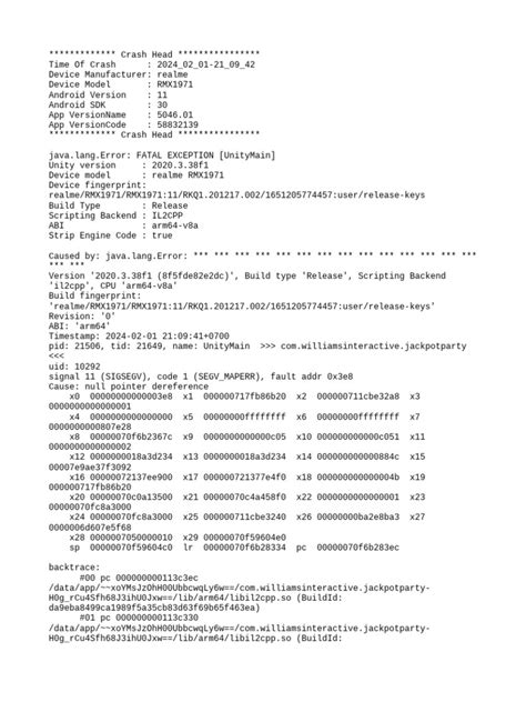 Mod Menu Crash 2024 02 01 21 09 42 Pdf Android Operating System
