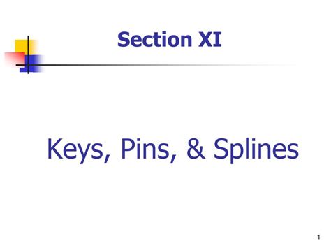 PPT Keys Pins Splines PowerPoint Presentation Free Download ID 5670675