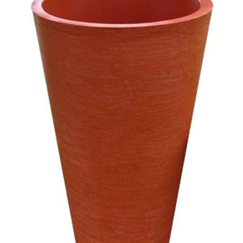 Vaso Planta 75x50 Redondo Cônico Polietileno Terracota 016 Leroy Merlin