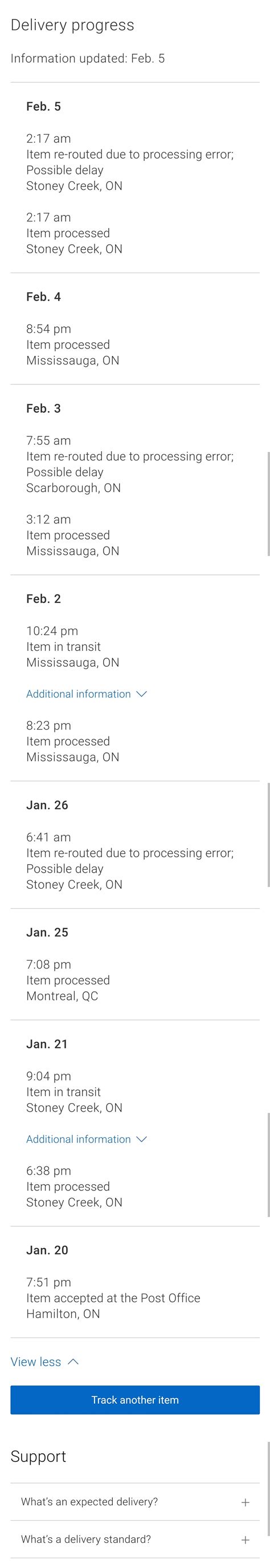 Item Rerouted Due To Processing Error 3x It Keep Going Back To The