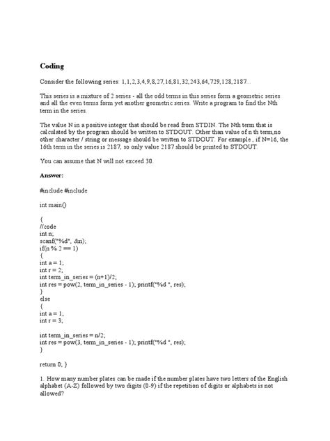 Tcs Final Pdf Pdf Area Array Data Structure