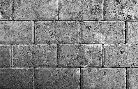 Dirty Brick Block Tile Floor Gray Texture Background Old Rough And