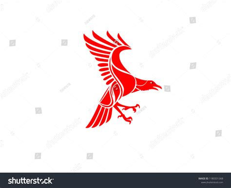 Red Eagle Logo Vector Stock Vector Royalty Free 1180331368 Shutterstock