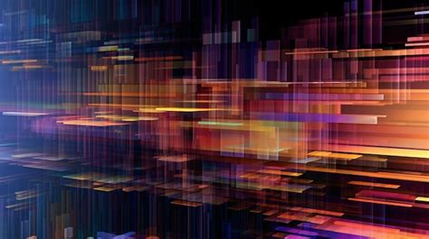 Premium Ai Image Abstract Image Of A Colorful Background With A Lot Of Lines Generative Ai