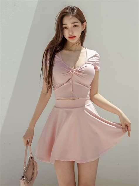 카인다미 Bsps 발레리나 치마바지 셋업핑크