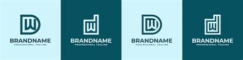 Premium Vector Modern Initials Dw Logo Suitable For Business With Dw Or Wd Initials