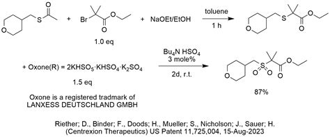 Ptc Oxone® Oxidation Of Sulfide To Sulfone Ptc Organics Inc