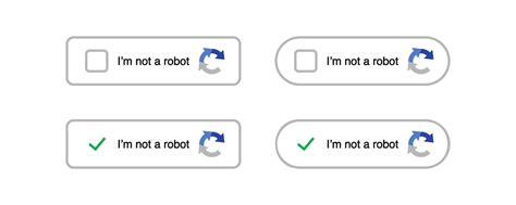 Premium Vector Captcha Verification Icon Set I Am Not A Robot Captcha Button Vector