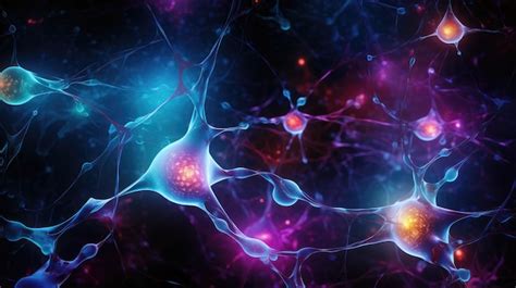 Premium Photo Abstract Neural Network Synapses Illustration