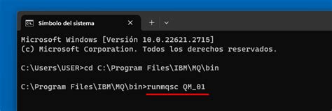 Ibm Mq Abrir Consola Para Ejecutar Comandos Mq En Windows