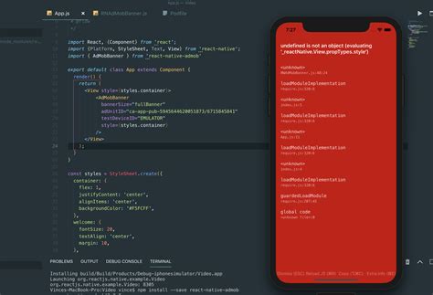 React Native Admob Error Undefined Is Not An Object Evaluating