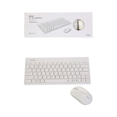 Jual Miniso Set Mouse Dan Keyboard Nirkabel Komputer Laptop Set Keyboard Mouse Wireless Mini