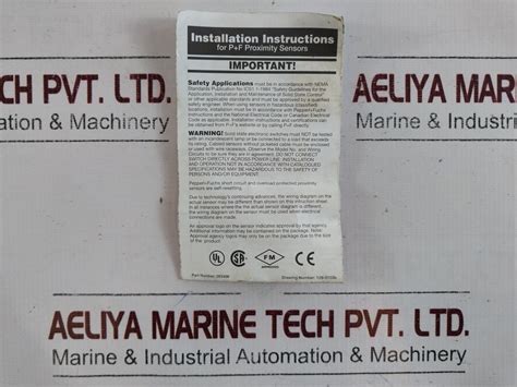 Pepperl Fuchs Nj5 18gm N V1 Inductive Sensor Aeliya Marine