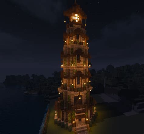 Minecraft Wooden Lighthouse