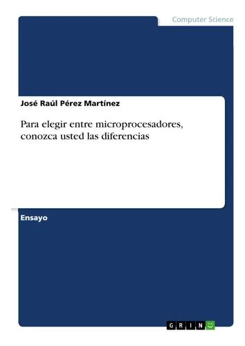 Libro Para Elegir Entre Microprocesadores Conozca Usted Envío Gratis
