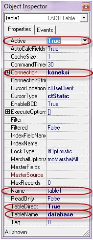 Digital World Koneksi Database Acces Dengan Delphi Melalui ADO