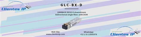 GLC-BX-D / 1000BASE-BX10-D / SFP Transceiver Module Cisco