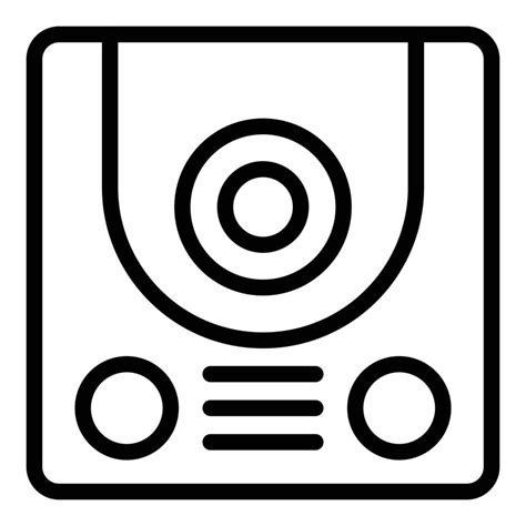 Big Video Intercom Icon Outline Vector Door System 15101988 Vector Art