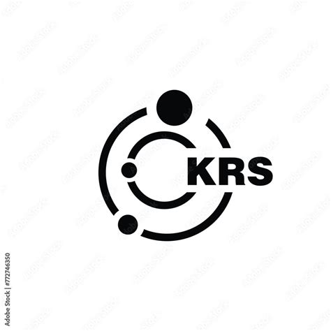 Krs Letter Logo Design On White Background Krs Logo Krs Creative