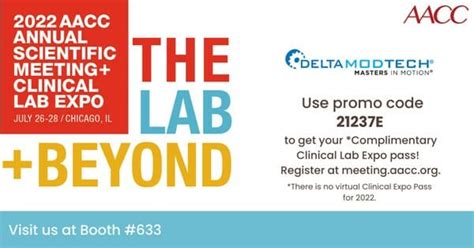 Aacc Clinical Lab Expo Delta Modtech
